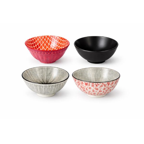 Porcelain Bowl Set 8 (Set Of 4) - Serendipity Gifts
